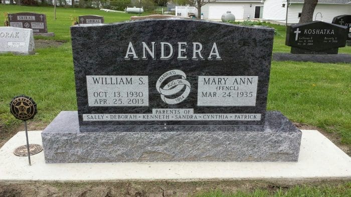 Andera, William, Mary Ann - Black Hawk Memorial