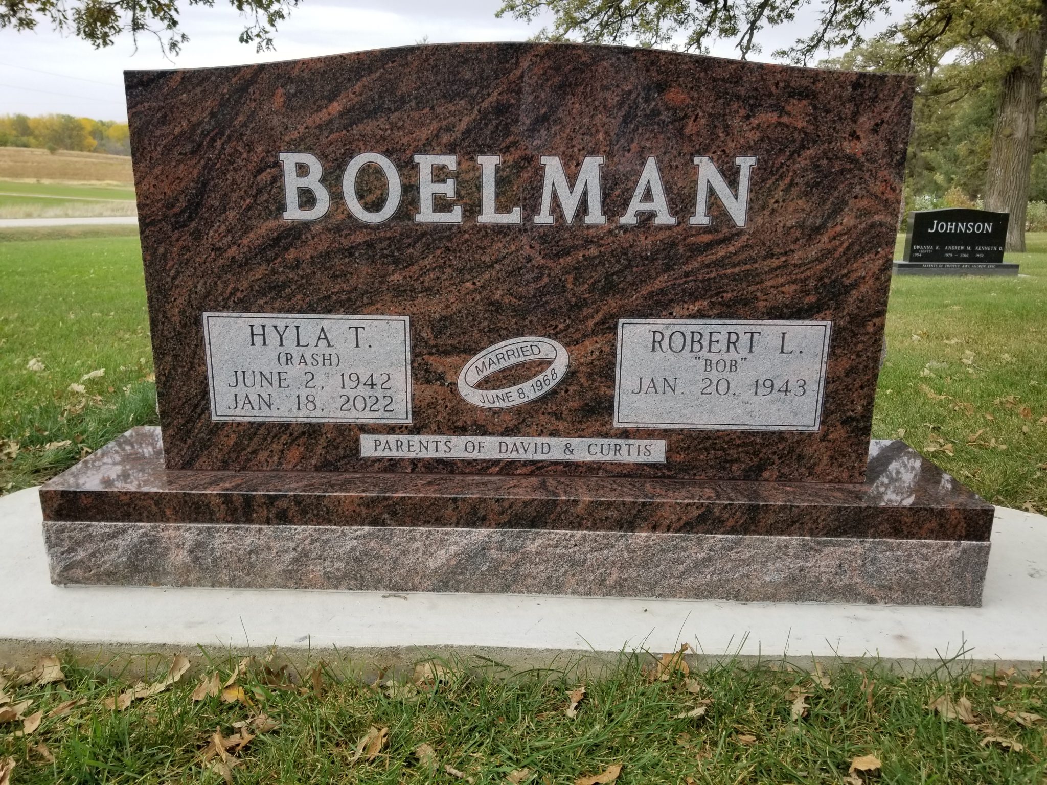Boelman, Hyla, Robert - Black Hawk Memorial